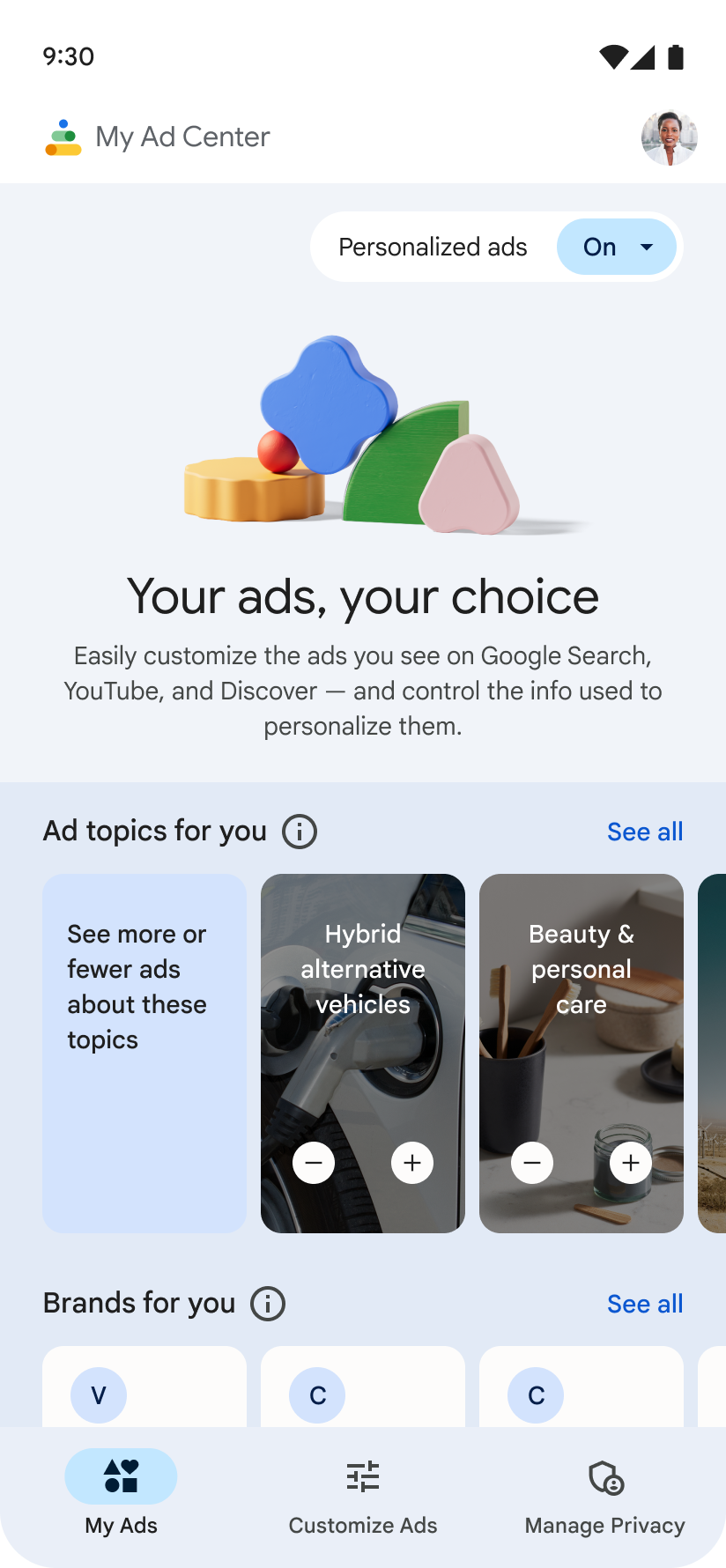 Dapatkan lebih kawalan ke atas pengalaman iklan anda dengan My Ad ...