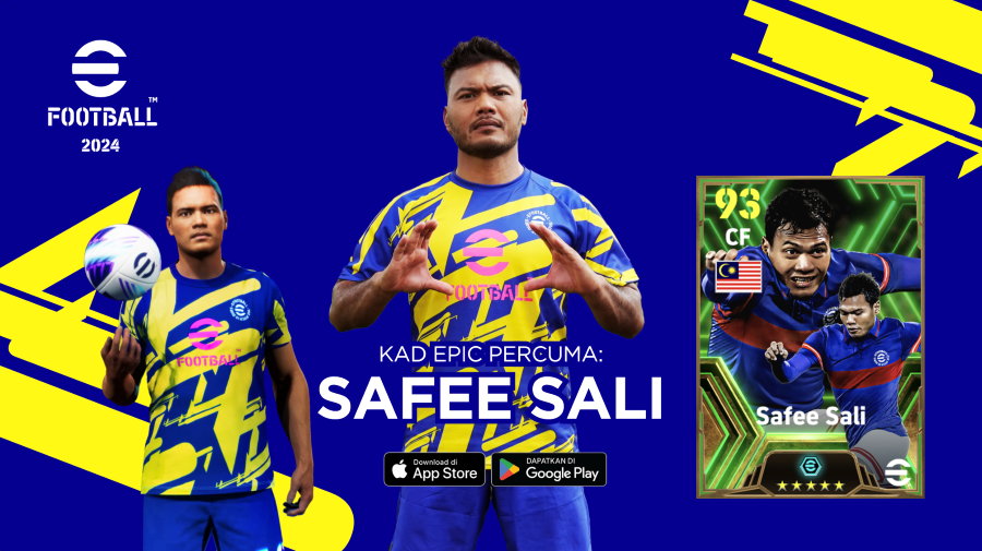 Safee Sali, Harimau Malaya tampil dalam permainan video eFootball 2024 ...